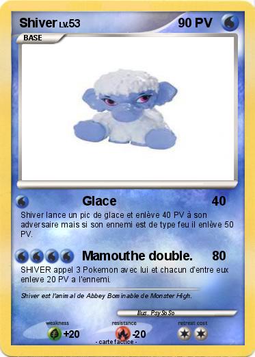 Pokémon Shiver 10 10 - Glace - Ma carte Pokémon