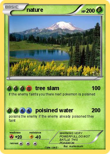Pokémon nature 119 119 - tree slam - My Pokemon Card