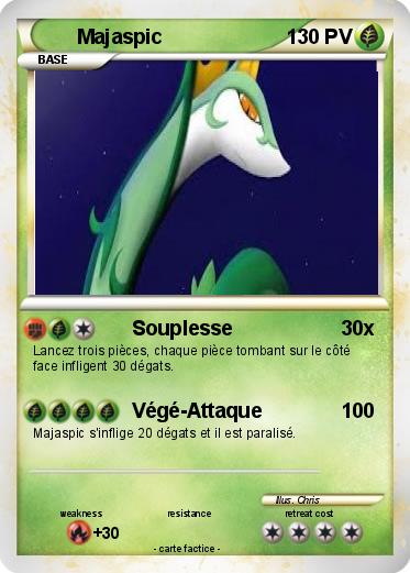 Pokémon Majaspic 171 171 - Souplesse - Ma carte Pokémon