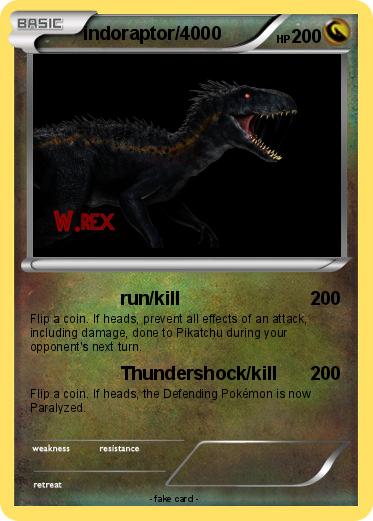 Pokémon indoraptor 4000 4000 - run/kill - My Pokemon Card