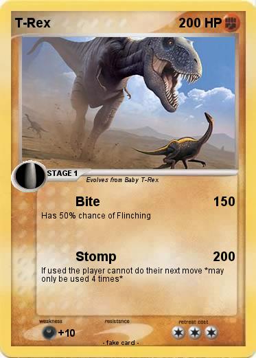 Pokémon T Rex 1049 1049 - Bite - My Pokemon Card