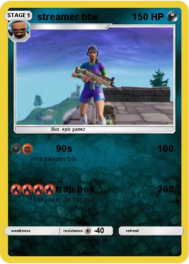 Pokémon streamer btw 1 1 - 90s - My Pokemon Card