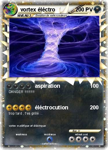 Pokémon vortex electro - aspiration - Ma carte Pokémon