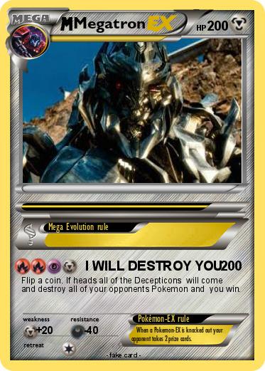 Pokémon Megatron 568 568 - I WILL DESTROY YOU - My Pokemon Card