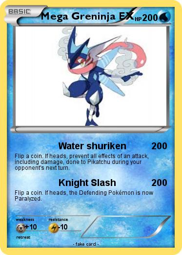Pokémon Mega Greninja EX 19 19 - Water shuriken - My Pokemon Card