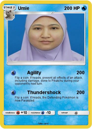 Pokémon Umie 1 1 - Agility - My Pokemon Card