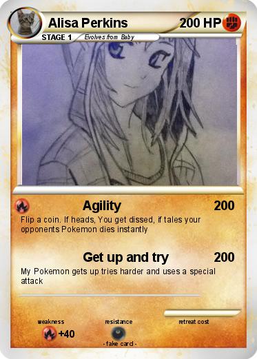Pokémon Alisa Perkins - Agility - My Pokemon Card