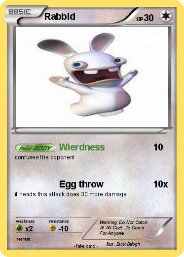 Pokémon Rabbid 105 105 - Wierdness - My Pokemon Card