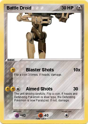 Pokémon Battle Droid 85 85 - Blaster Shots - My Pokemon Card