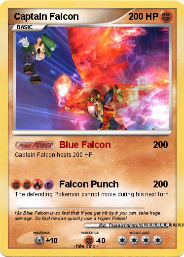 Pokémon Captain Falcon 320 320 - Blue Falcon - My Pokemon Card
