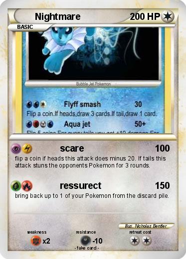 Pokémon Nightmare 188 188 - scare - My Pokemon Card