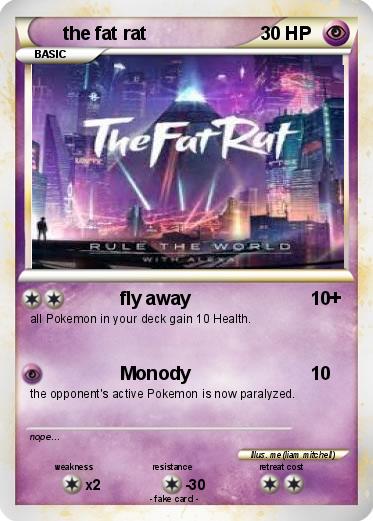 Pokémon the fat rat - fly away - My Pokemon Card