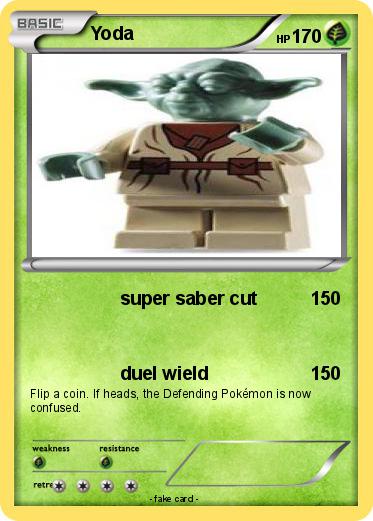 Pokémon Yoda 874 874 - super saber cut - My Pokemon Card