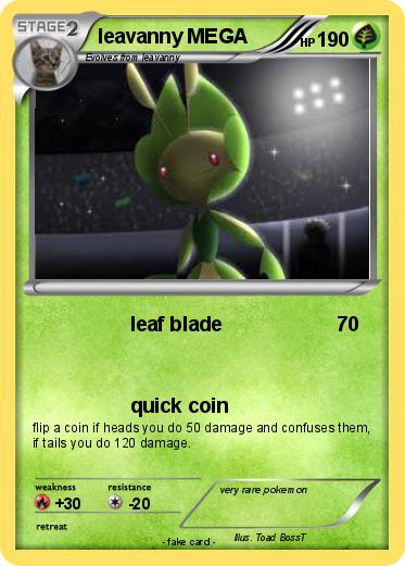 Pokémon leavanny MEGA - leaf blade - My Pokemon Card
