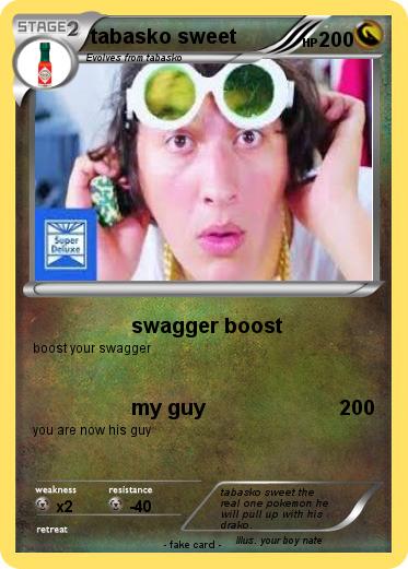 Pokémon tabasko sweet - swagger boost - My Pokemon Card