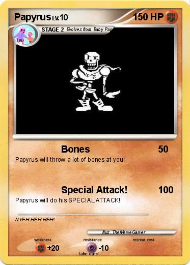 Pokémon Papyrus 179 179 - Bones - My Pokemon Card