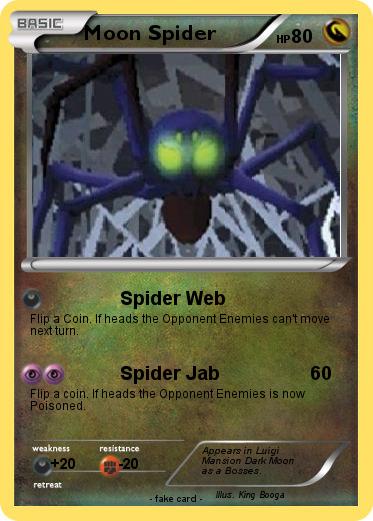 Pokémon Moon Spider - Spider Web - My Pokemon Card