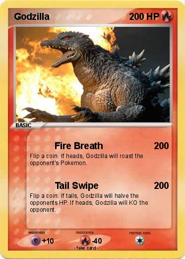 Pokémon Godzilla 1048 1048 - Fire Breath - My Pokemon Card