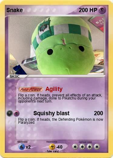Pokémon Snake 721 721 - Agility - My Pokemon Card