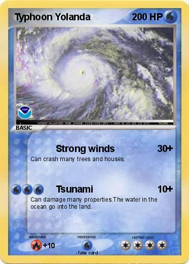 Pokémon Typhoon Yolanda - Strong winds - My Pokemon Card