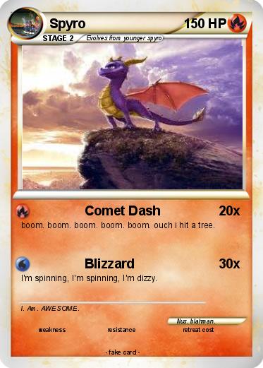 Pokémon Spyro 179 179 - Comet Dash - My Pokemon Card