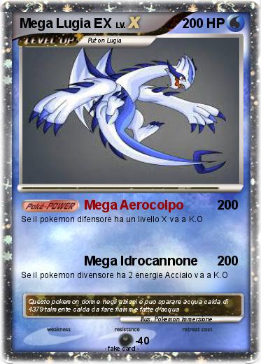Pokémon Mega Lugia EX 1 1 - Mega Aerocolpo - My Pokemon Card