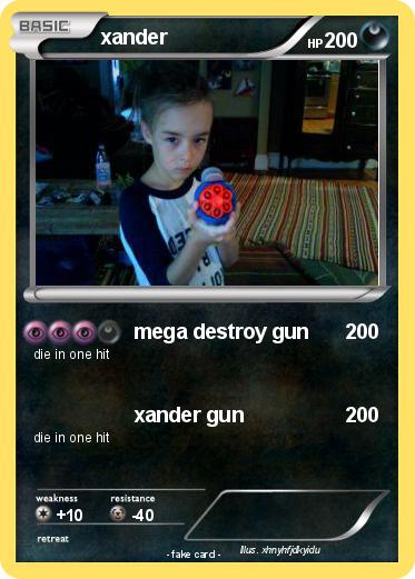 Pokémon xander 80 80 - mega destroy gun - My Pokemon Card