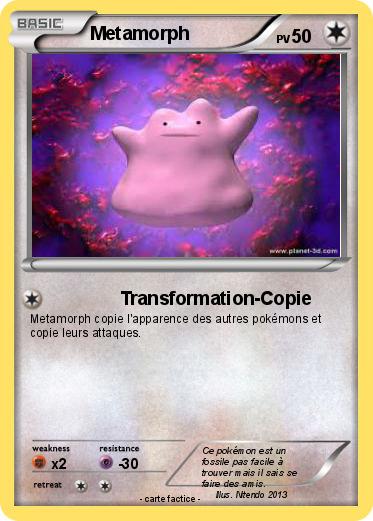 Pokémon Metamorph 95 95 - Transformation-Copie - Ma carte Pokémon