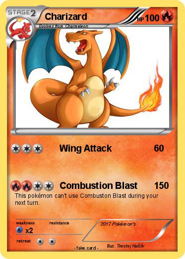 Pokémon Charizard 8258 8258 - Wing Attack - My Pokemon Card