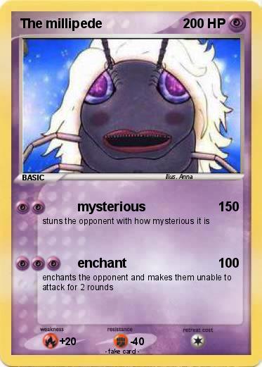 Pokémon The millipede - mysterious - My Pokemon Card