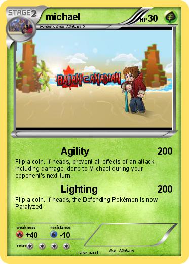 Pokémon michael 2821 2821 - Agility - My Pokemon Card