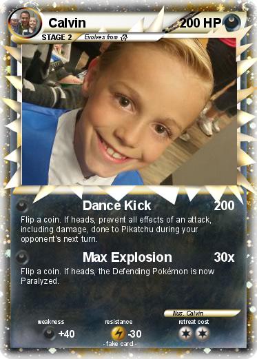 Pokémon Calvin 245 245 - Dance Kick - My Pokemon Card