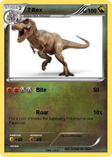 Pokémon T Rex 869 869 - Bite - My Pokemon Card