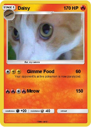 Pokémon Daisy 581 581 - Gimme Food - My Pokemon Card
