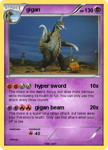 Pokémon gigan 131 131 - hyper sword - My Pokemon Card