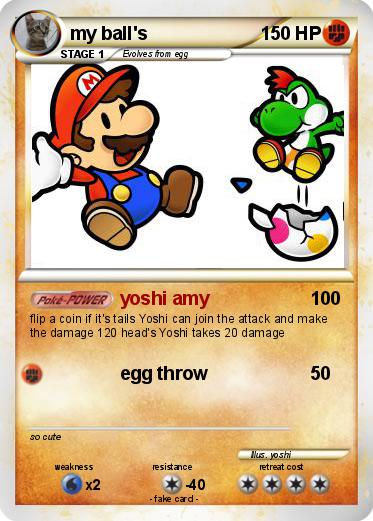 Pokémon my ball s - yoshi amy - My Pokemon Card