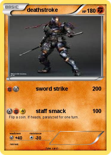 Pokémon deathstroke 63 63 - sword strike - My Pokemon Card