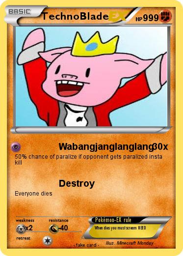Pokémon TechnoBlade 9 9 - Wabangjanglanglang - My Pokemon Card