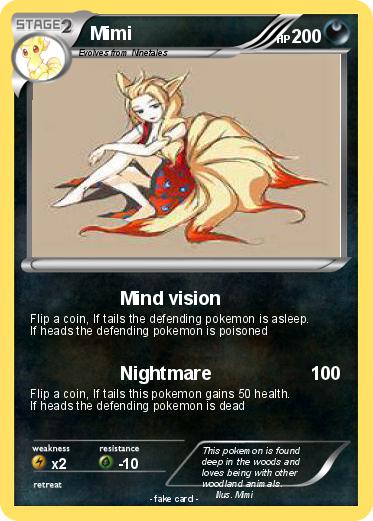 Pokémon Mimi 806 806 - Mind vision - My Pokemon Card