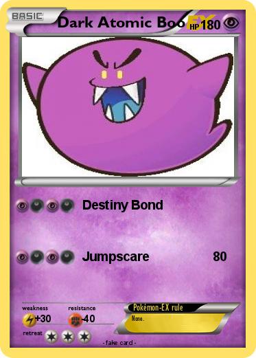 Pokémon Dark Atomic Boo - Destiny Bond - My Pokemon Card