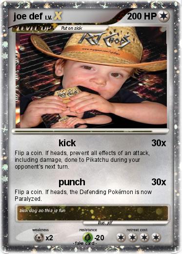 Pokémon joe def - kick - My Pokemon Card