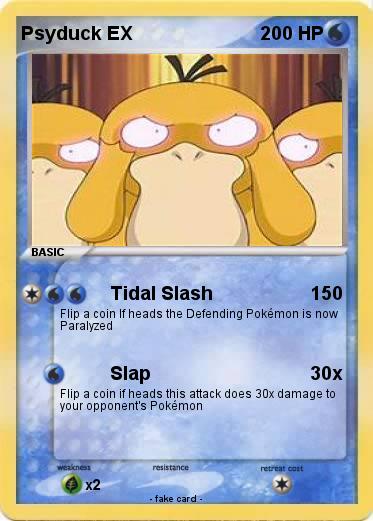 Pokémon Psyduck EX 9 9 - Tidal Slash - My Pokemon Card