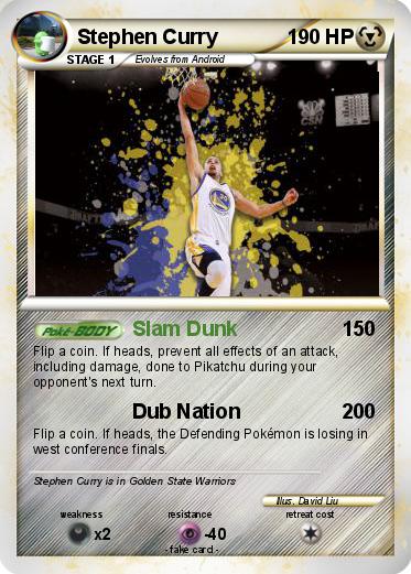 Pokémon Stephen Curry 111 111 - Slam Dunk - My Pokemon Card