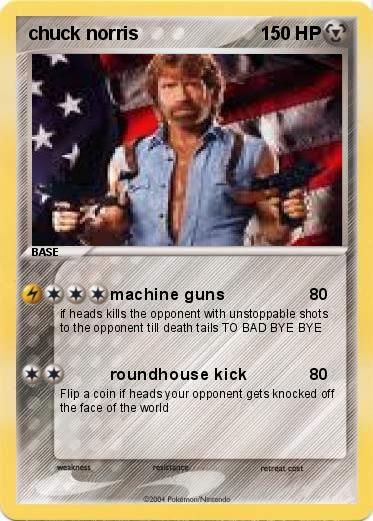Pokémon chuck norris 313 313 - machine guns - My Pokemon Card