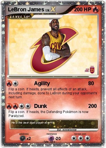 Pokémon LeBron James 554 554 - Agility - My Pokemon Card
