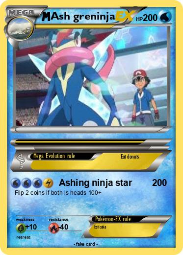Pokémon Ash greninja 977 977 - Ashing ninja star - My Pokemon Card