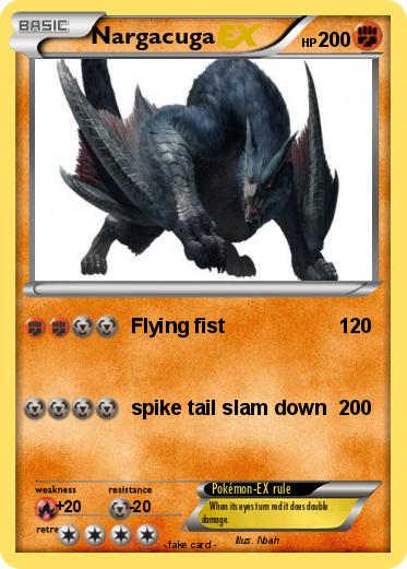 Pokémon Nargacuga 45 45 - Flying fist - My Pokemon Card