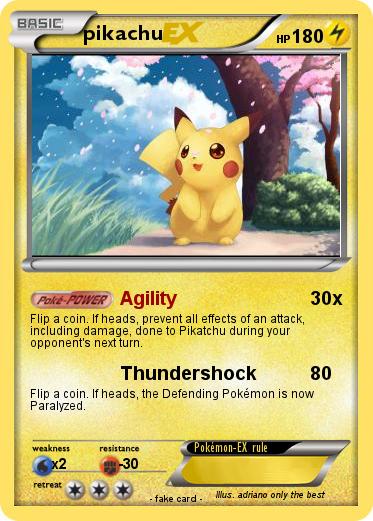 Pokémon pikachu 19448 19448 - Agility - My Pokemon Card
