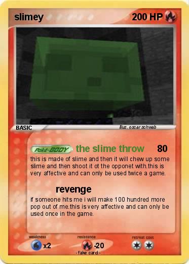 Pokémon slimey - the slime throw - My Pokemon Card