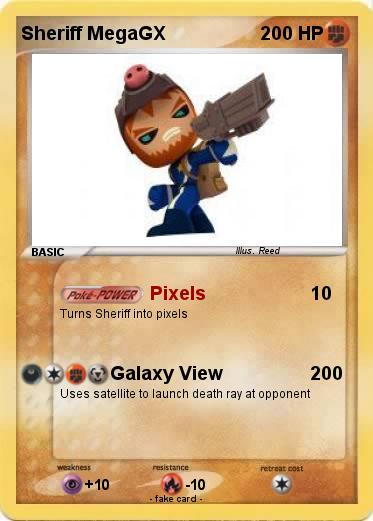 Pokémon Sheriff MegaGX - Pixels - My Pokemon Card